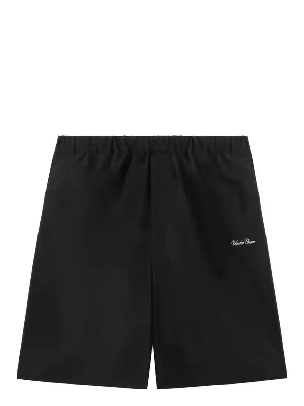 UNDERCOVERISM Text-print Shorts - Black