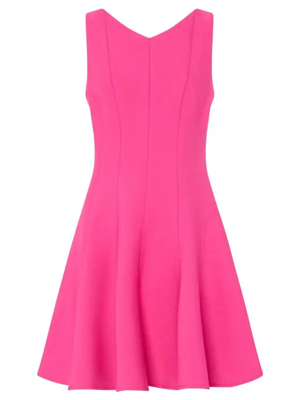MILLY Sleeveless Fit And Flare Mini Dress - Orchid Fuchsia