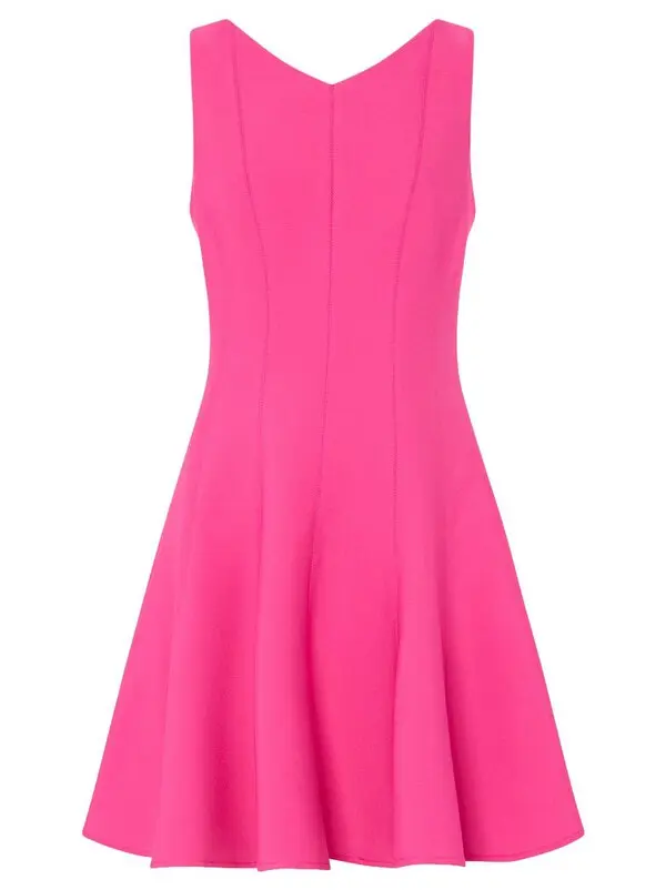 MILLY Sleeveless Fit And Flare Mini Dress - Orchid Fuchsia