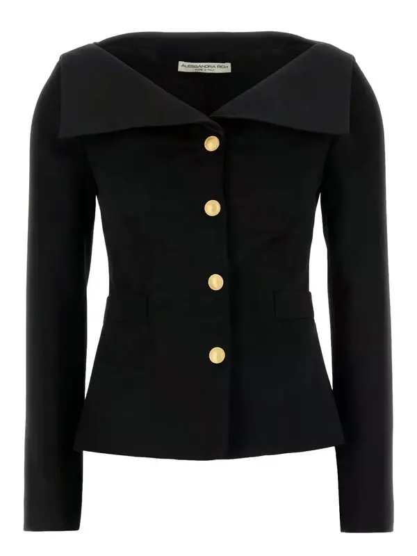 Alessandra Rich Wool Blazer - Black