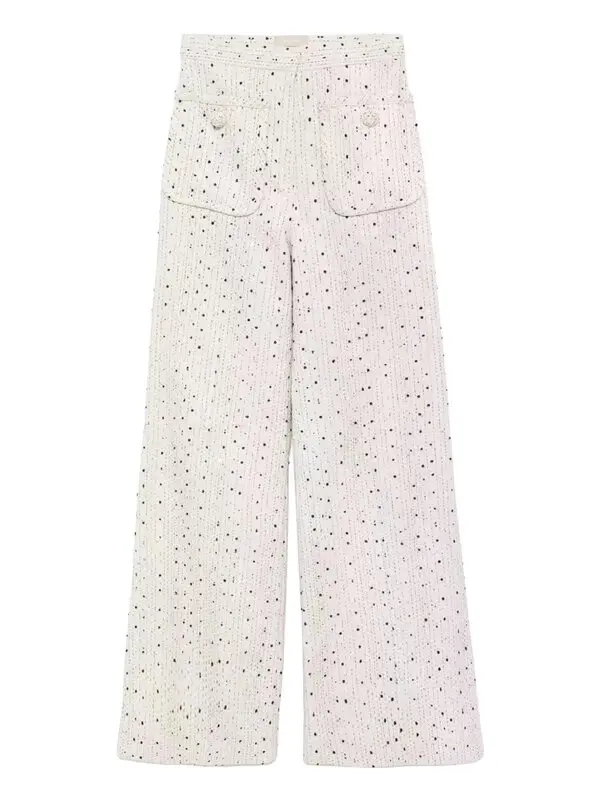 Elie Saab Tweed Pants - White