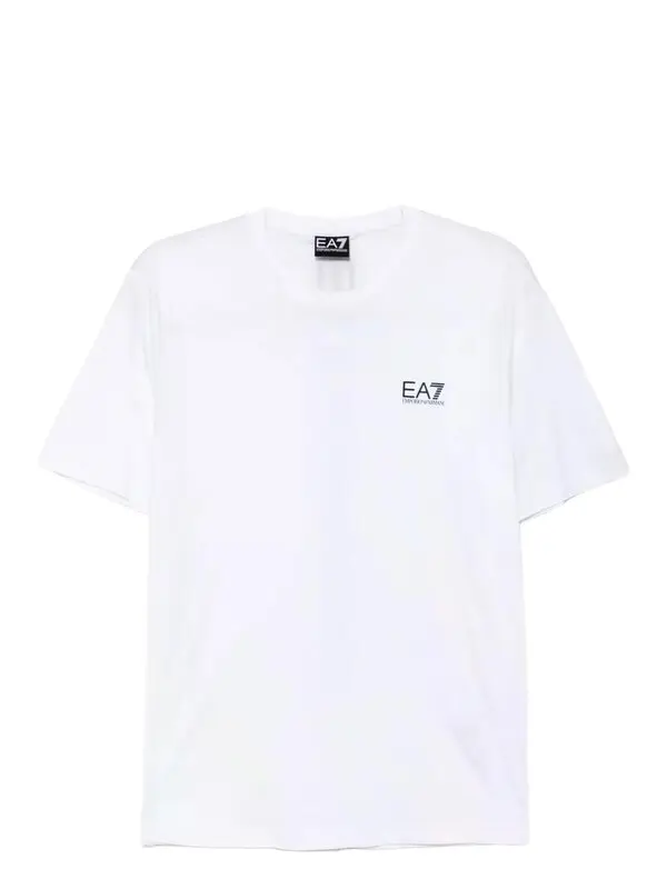 Emporio Armani Logo-print Cotton T-shirt - White