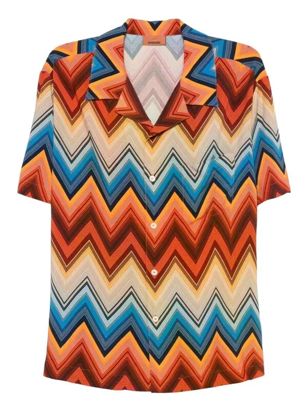 Missoni Zigzag Pocket Shirt - Orange