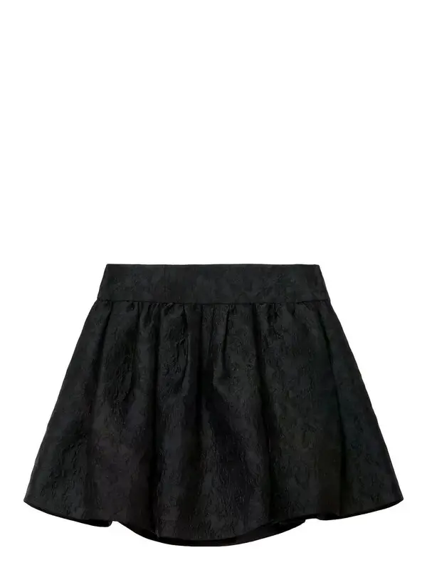 JUUN.J Jacquard Mini Skirt - Black
