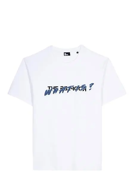 The Kooples Branded-print Short-sleeved Cotton-jersey T-shirt - White