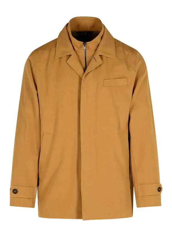 FAY Cotton-flax Jacket - Beige