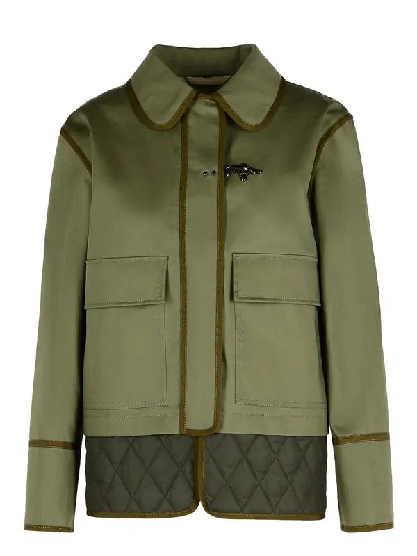 FAY Cotton-blend Jacket - Green