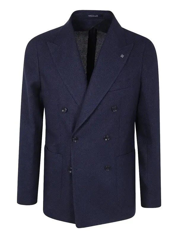Tagliatore Double Breasted Blazer - Blue