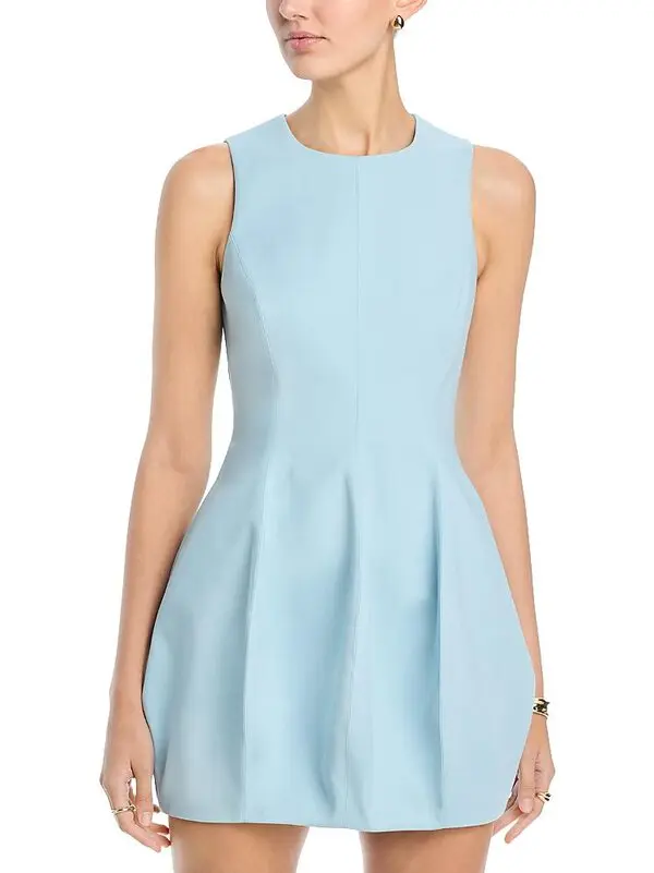 Bcbgmaxazria Bubble Mini Dress - Powder Blue
