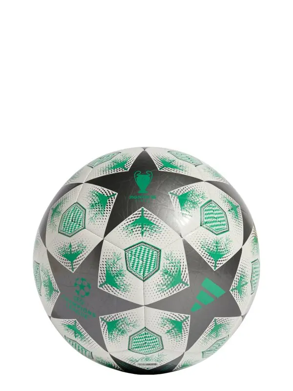 Adidas Uefa Champions League Club 24/25 Knockout Phase Ball - Iron Metallic / White / Hi-res Green
