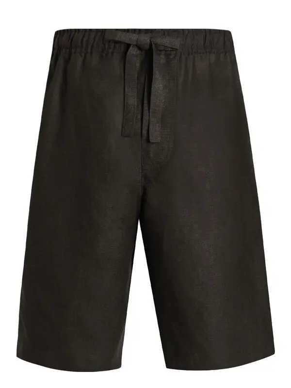 Dolce & Gabbana Linen Shorts - Black