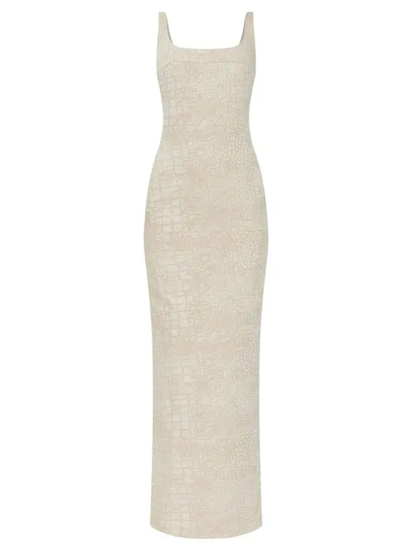 Jacquemus Spoglio Long Dress - Neutrals