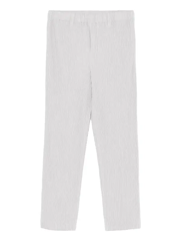 Issey Miyake Plissé Straight Trousers - Grey