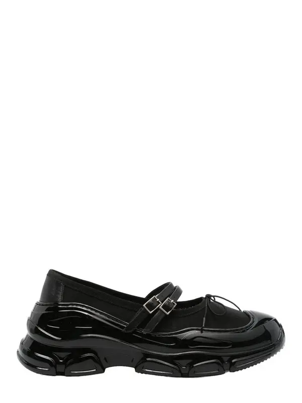 Simone Rocha Leather Ballet Sneakers - Black