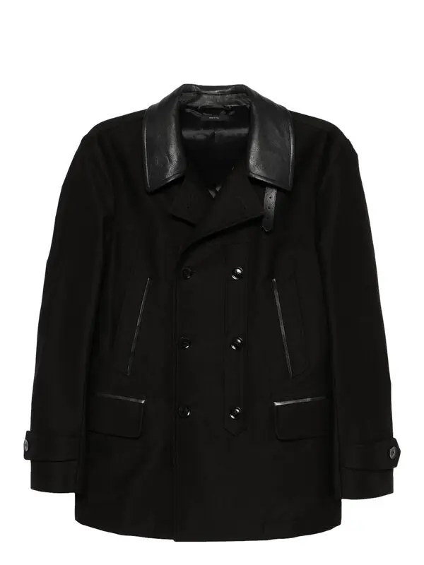 TOM FORD Double-breasted Coat - Black