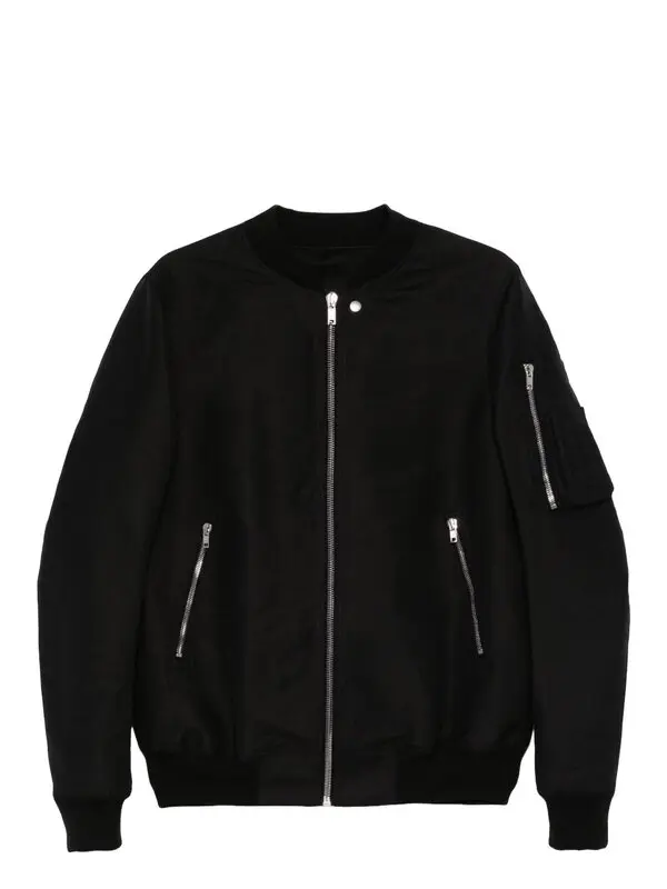 Rick Owens Zip-pocket Bomber Jacket - Black