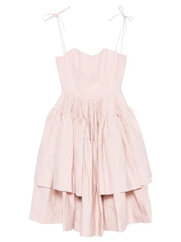 MARQUES' ALMEIDA Tiered Strapless Dress - Pink