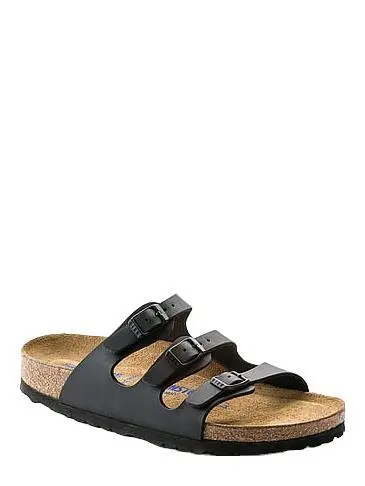 Pink Birkenstock Florida Soft Footbed Sandal - Black