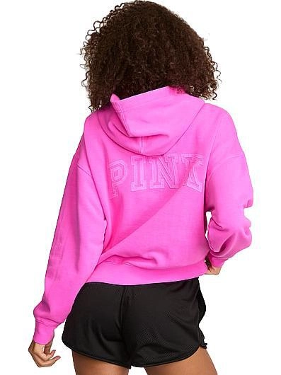 Pink Campus Fleece™ Half-zip Hoodie - Pink
