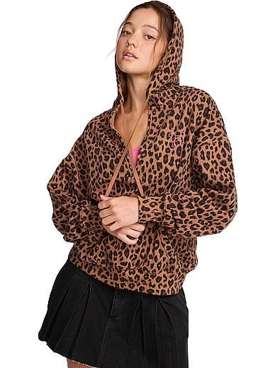 Pink Campus Fleece™ Half-zip Hoodie - Print