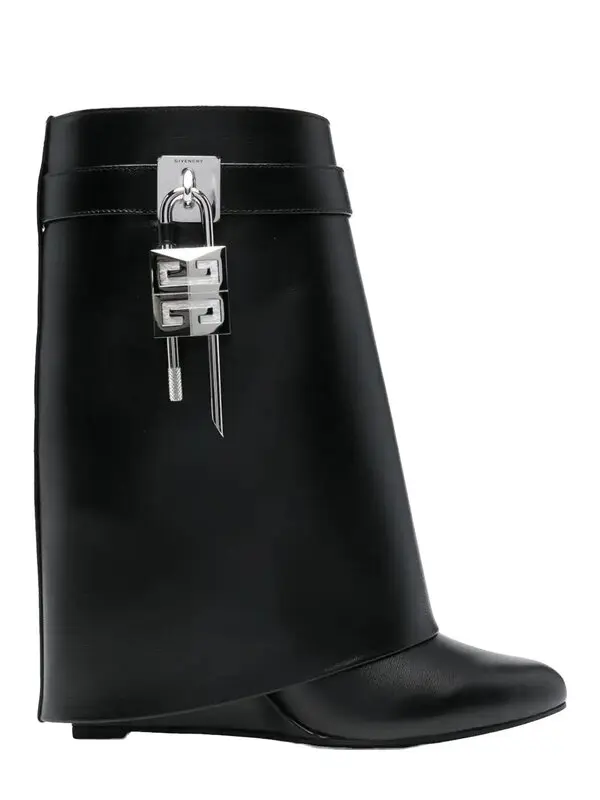 Givenchy Shark Lock Calf-length Boots - Black