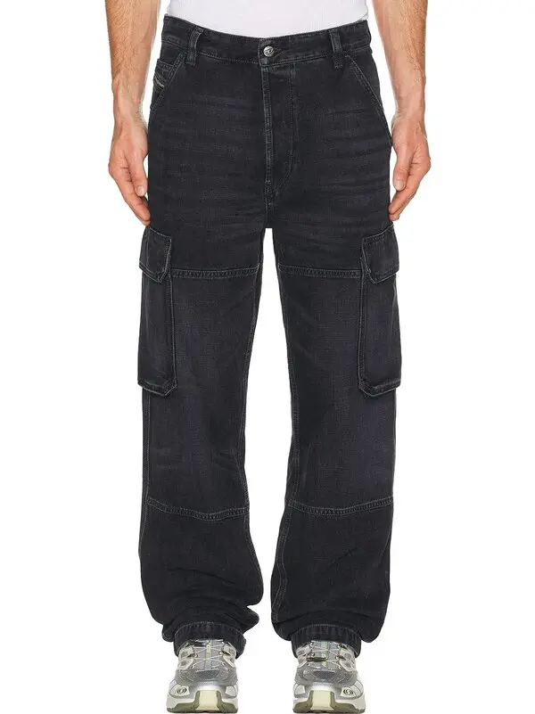 DIESEL® Uty Cargo Jeans - Black