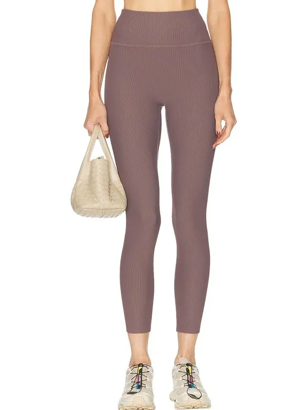 Beyond Yoga Impulse Midi Legging In Brown - Woodland