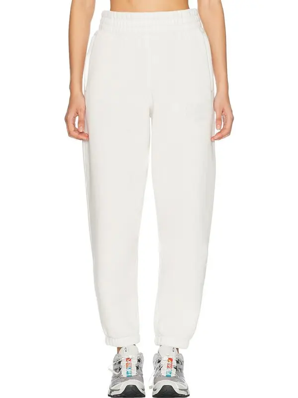 Alexander Wang Graphic Fleece Sweatpant - Dirty White