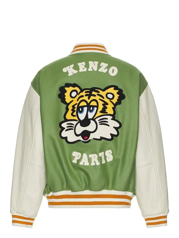Kenzo X Verdy Collection Varsity Jacket - Pale Khaki