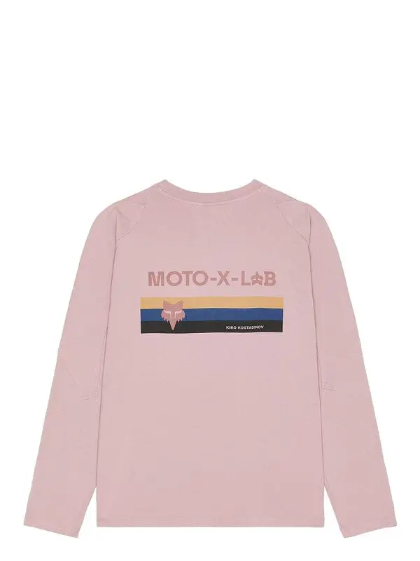 KIKO KOSTADINOV X Fox Racing Long Sleeve Tee Shirt In Mauve - Smoke
