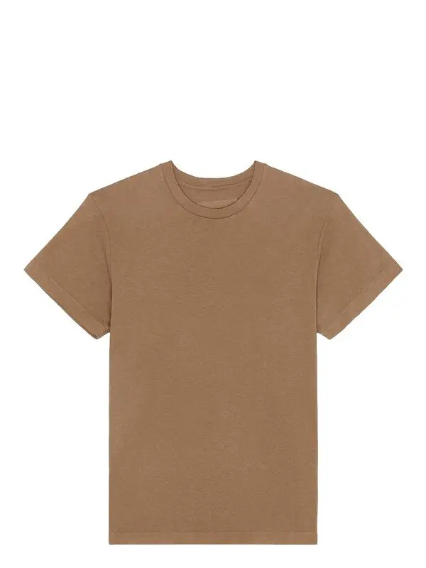 NILI LOTAN Bradley Tee In Taupe - Desert Taupe