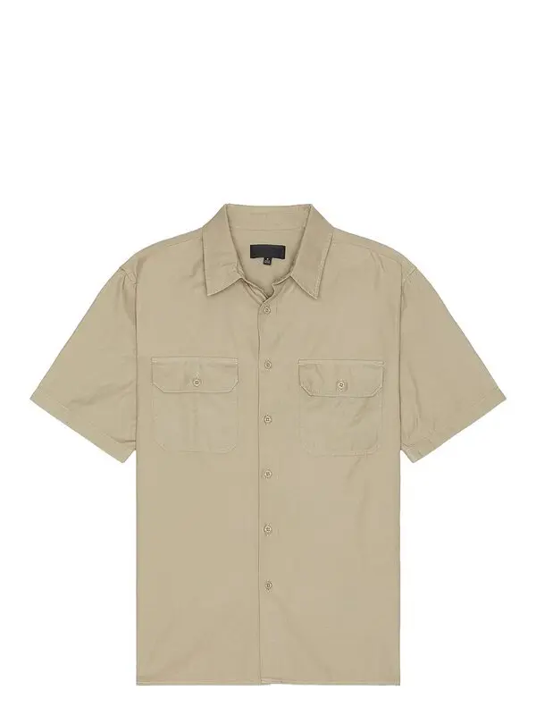NILI LOTAN Alvaro Shirt In Taupe - Taupe Grey