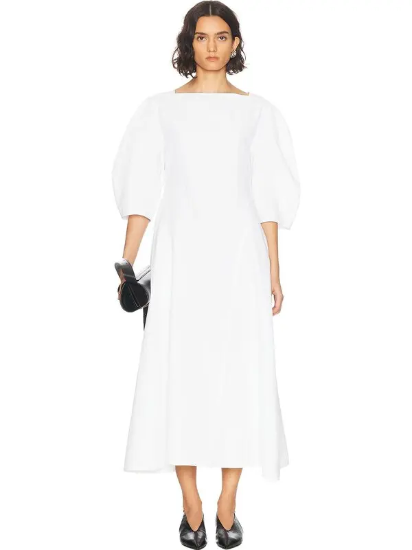 JIL SANDER Maxi Dress - Optic White
