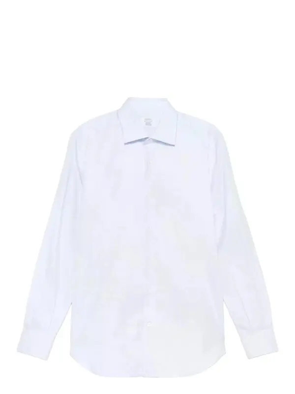MAZZARELLI Mini-check Shirt - Blue