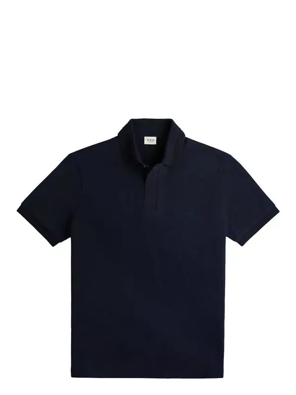 TOD'S Cotton Polo Shirt - Blue