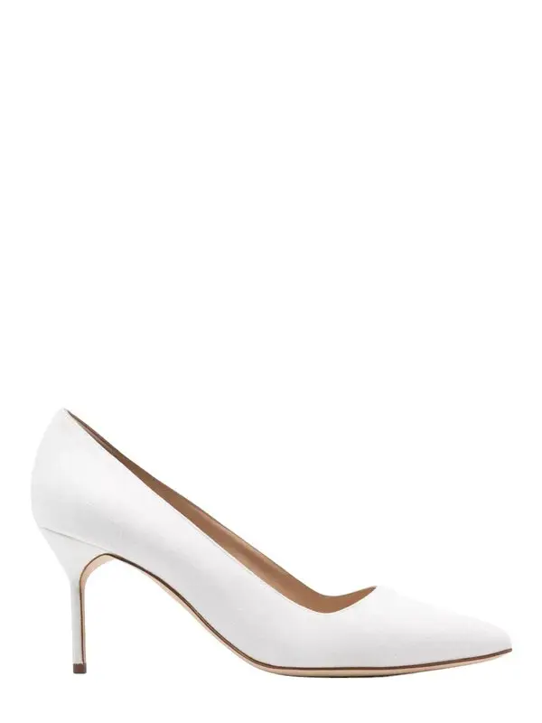 Manolo Blahnik 70mm Bb Pumps - White
