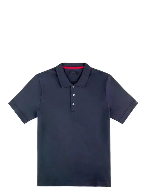 FAY Cotton Polo Shirt - Blue