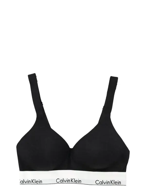 Calvin Klein Logo Bra - Black