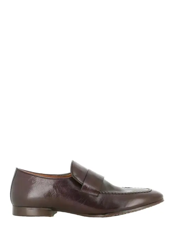 ALBERTO FASCIANI Leather Loafers - Brown