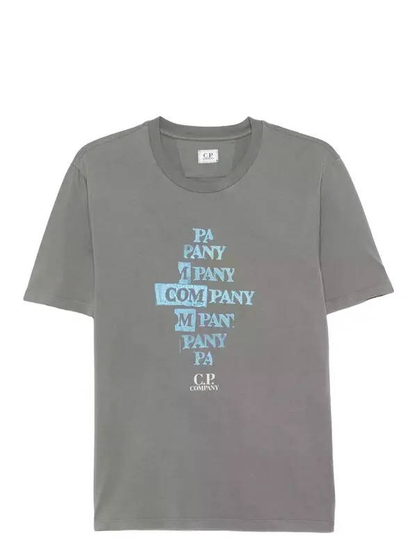 C.P. COMPANY Logo-print T-shirt - Grey