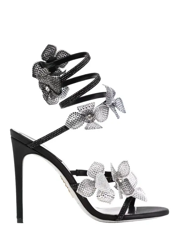 Rene Caovilla Crystal-embellished Sandals - Black