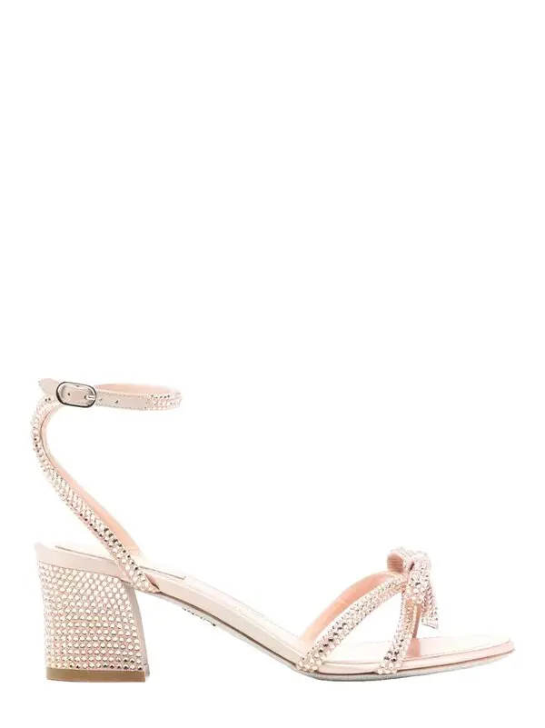 Rene Caovilla Embellished Sandals - Neutrals