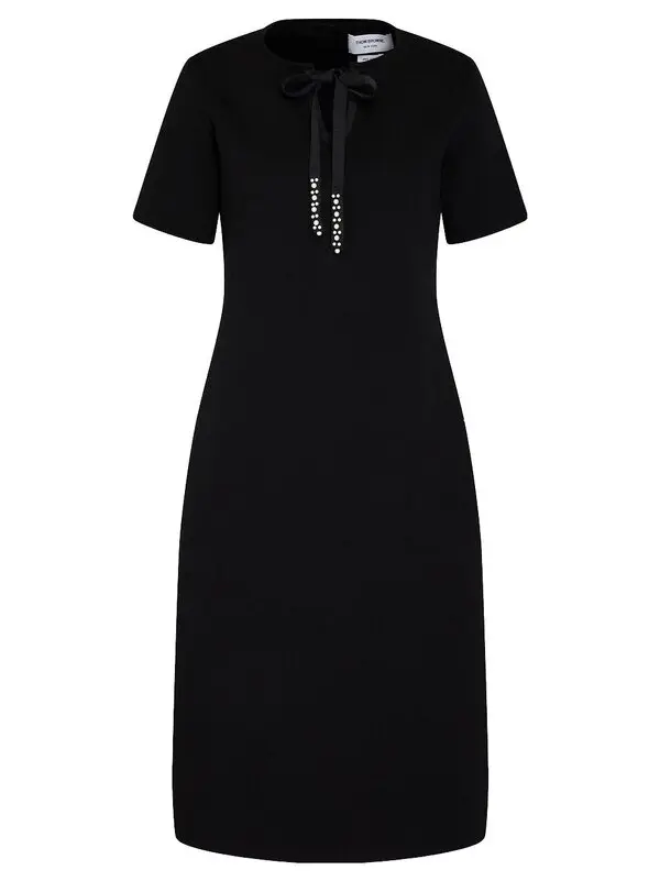 Thom Browne Stretch-knit Dress - Black