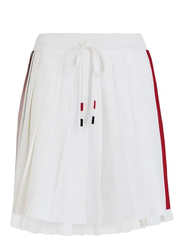 Thom Browne Pleated Mini Skirt - White