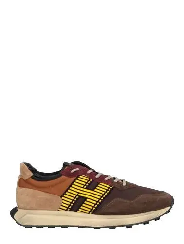 Hogan Leather Sneakers - Brown