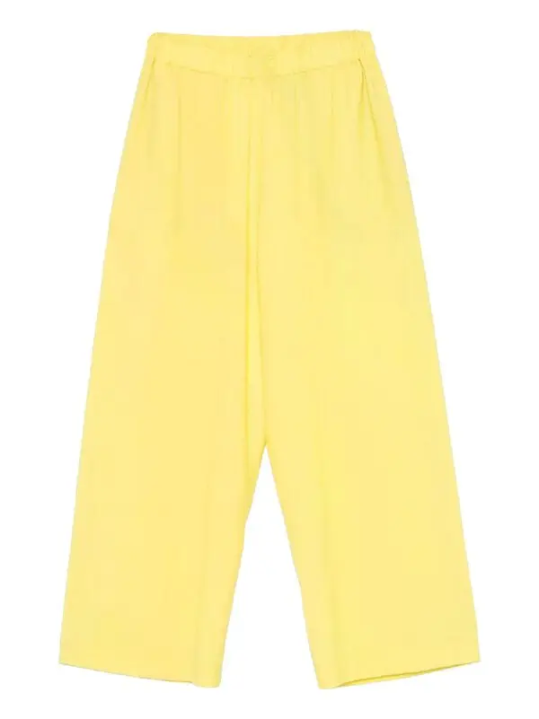 Fabiana Filippi Cropped Palazzo Trousers - Yellow