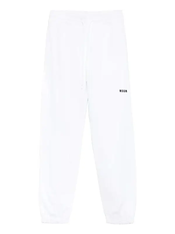 MSGM Cotton Track Pants - White