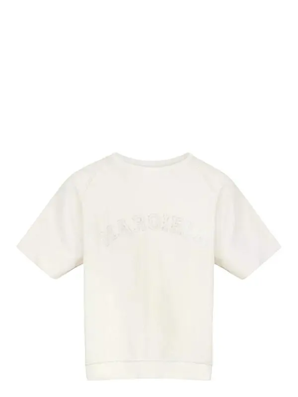 MAISON MARGIELA Logo-embroidered T-shirt - White