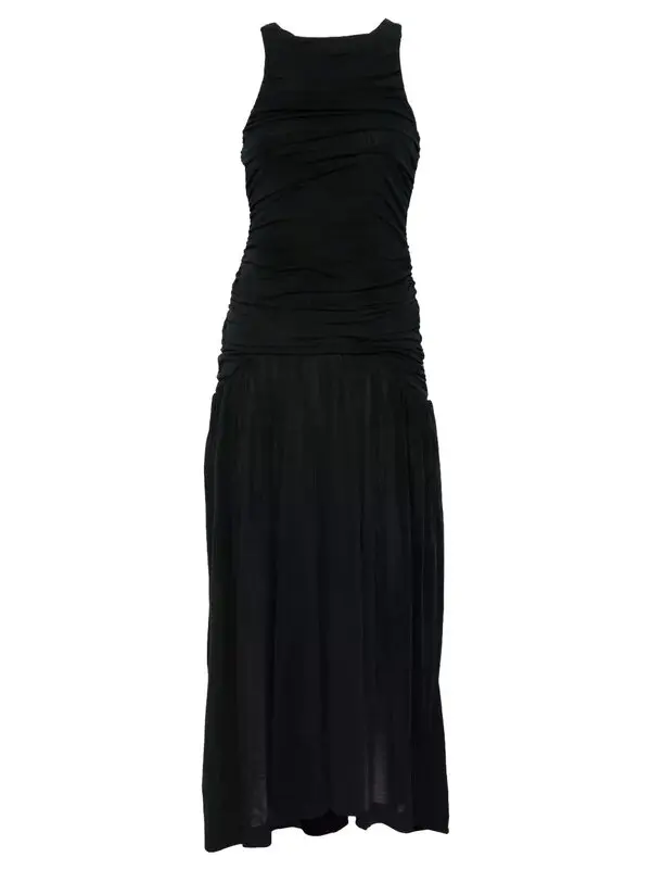 Bite Studios Waved Maxi Dress - Black