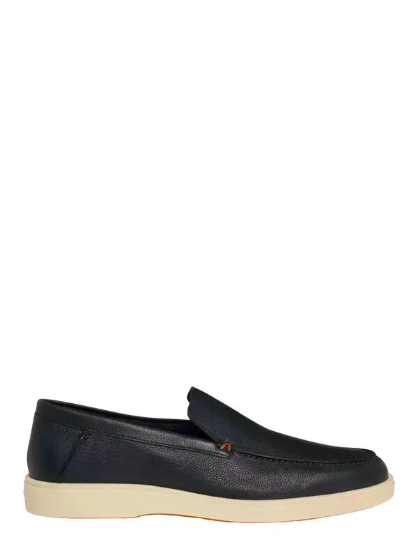 Santoni Leather Loafers - Blue